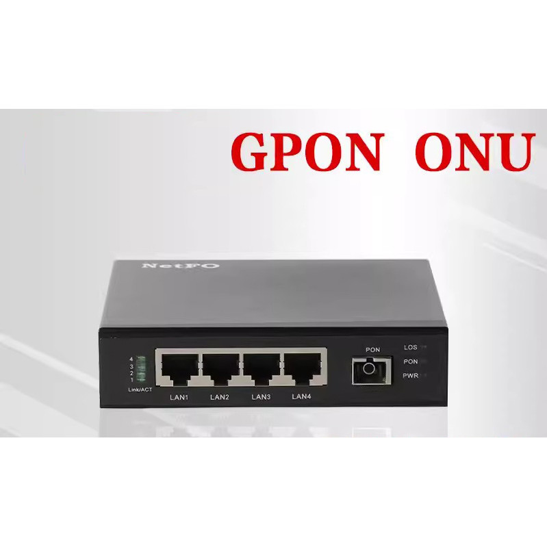 4-port GPON EPON ONU Fiber Optic Equipment Security Type Gigabit ...