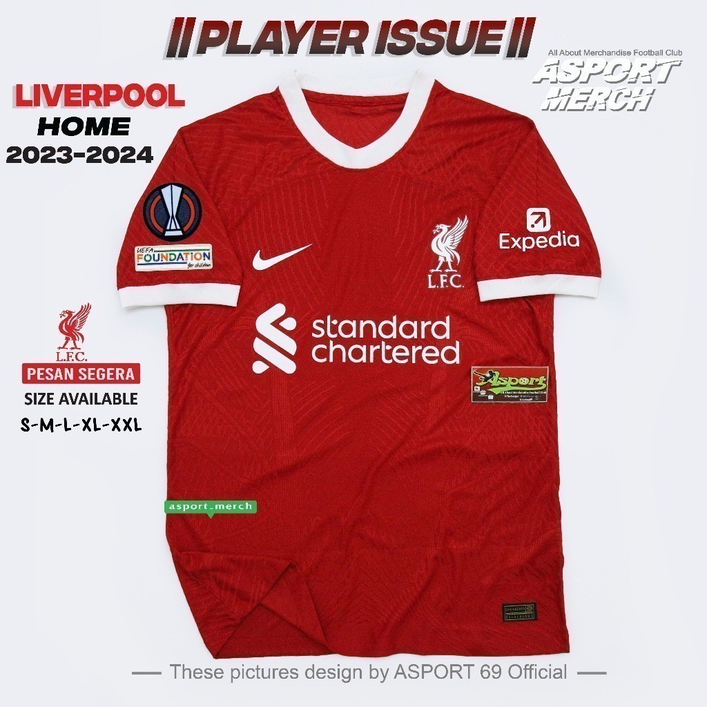 Liverpool HOME 23 24 PLAYER ISSUE JERSEY LFC HOME 2023 2024 PI PREMIUM ...