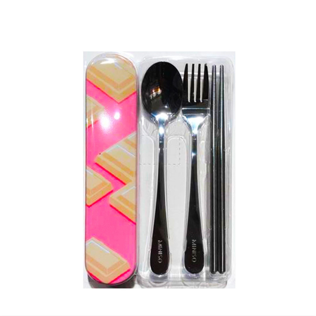 MINISO Dessert Cutlery Set 3 Pack | Shopee Philippines