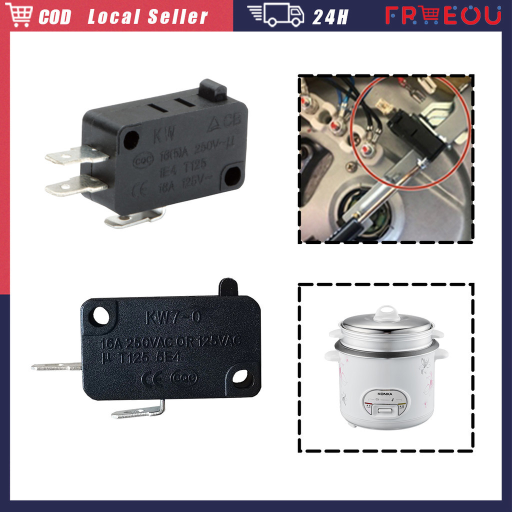 Microwave Oven Door Micro Switch 125v/250v 16a Rice Cooker Micro Switch ...