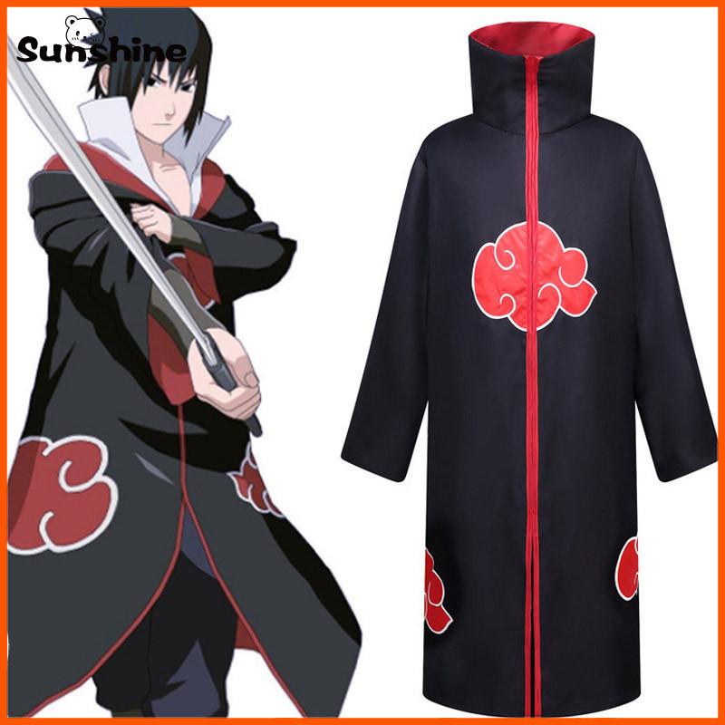 Akatsuki Costumes Itachi Ninja Robe Halloween Costumes for Kids Women ...