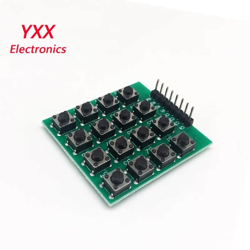 Insert Keys 4x4 Matrix Keyboard 16 Keys Microcontroller External 0684