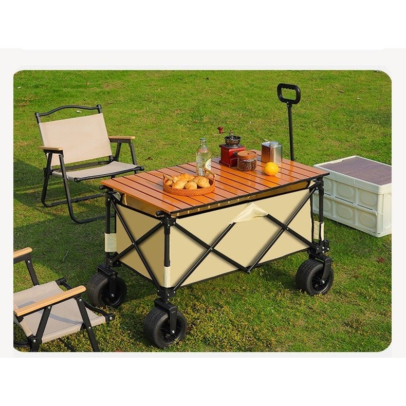 Camper Trolley Foldable Camping Cart Trolley Camp Car Outdoor Car plus ...