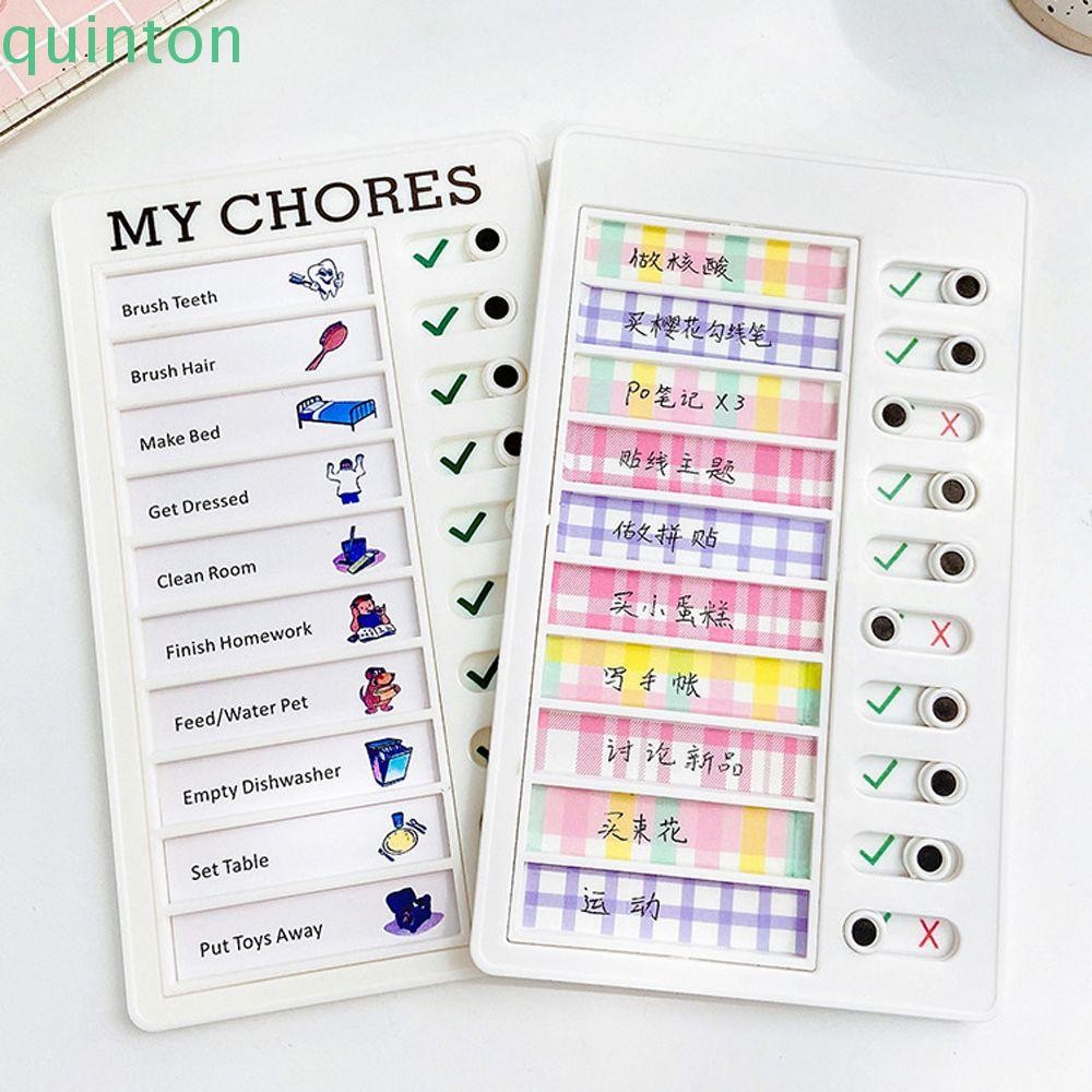 QUINTON Student Message Checklist Behavior Stick-on Schedule List ...