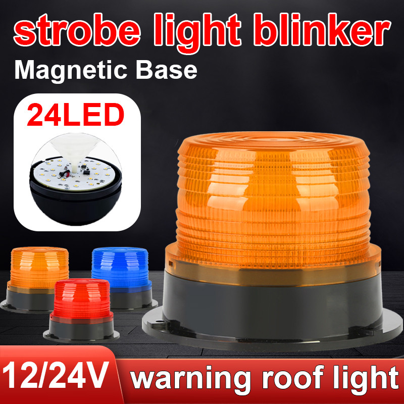 Warning Roof Light 12-24v Strobe Light Blinker For Car Truck Police ...