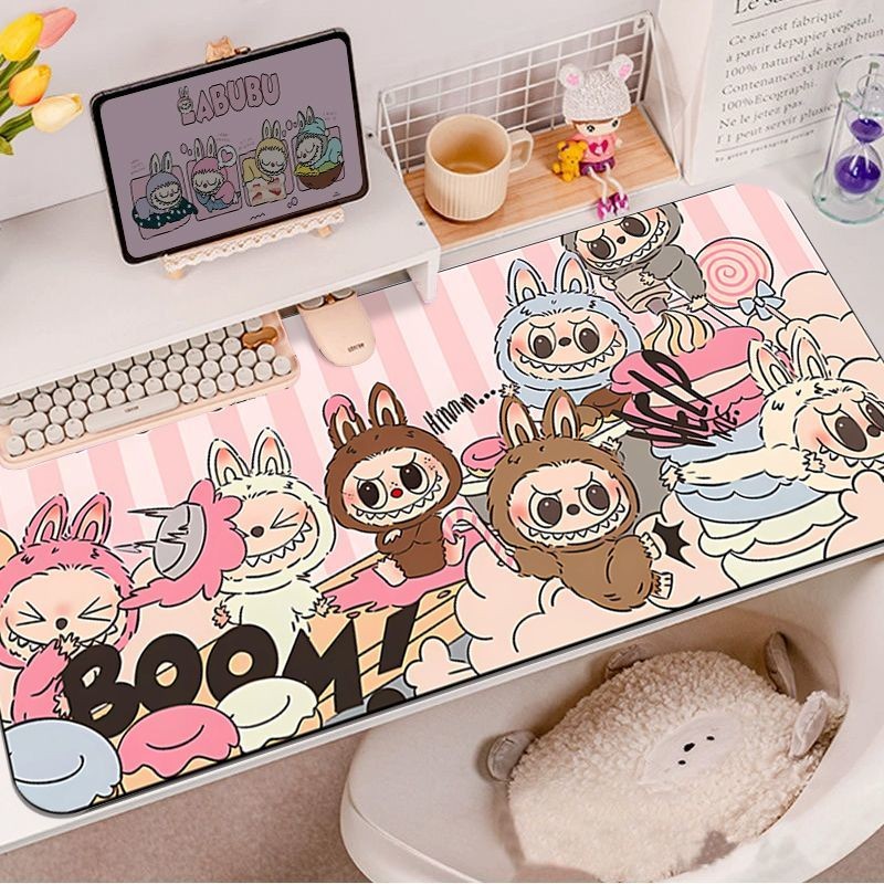 Labubu Mouse Pad Extra Large Male And Female Student Dormitory Office ...