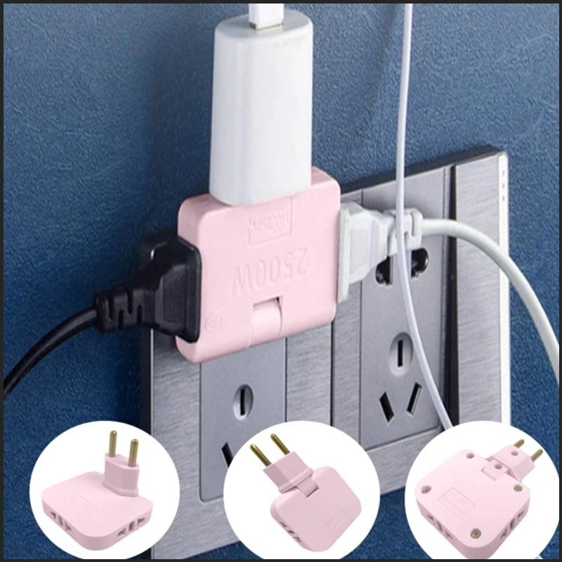 Utake Portable 1 Convert 3 Extension Electrical Socket 180° Rotating ...