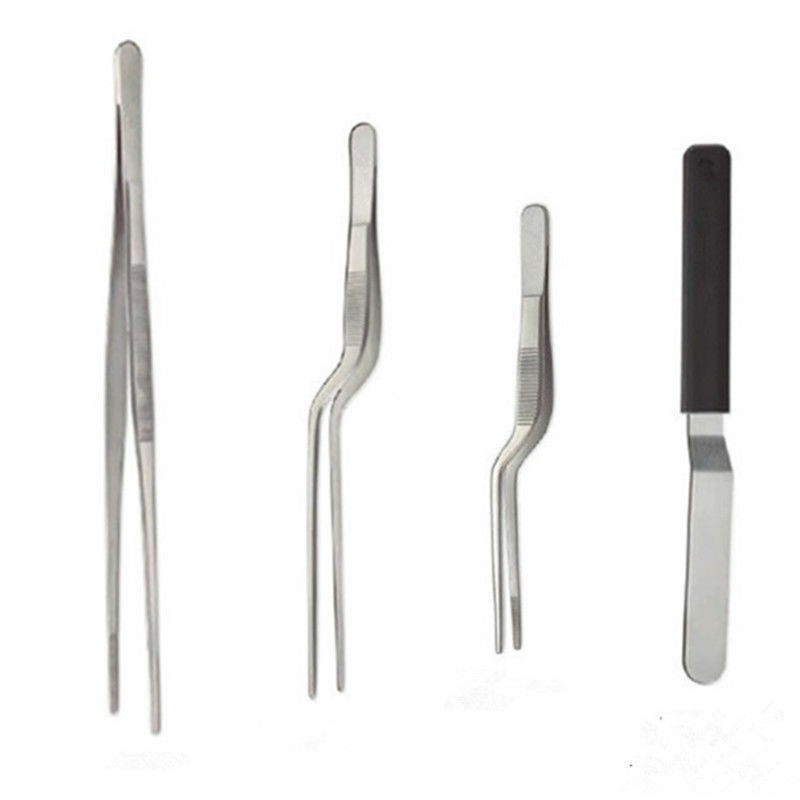 Professional Chef Plating Kit TWEEZERS Tongs Stainless Steel Spatula ...
