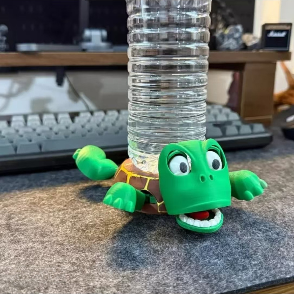 Creative Turtle Gravity Water Cup Coaster Household Funny Pressing ...