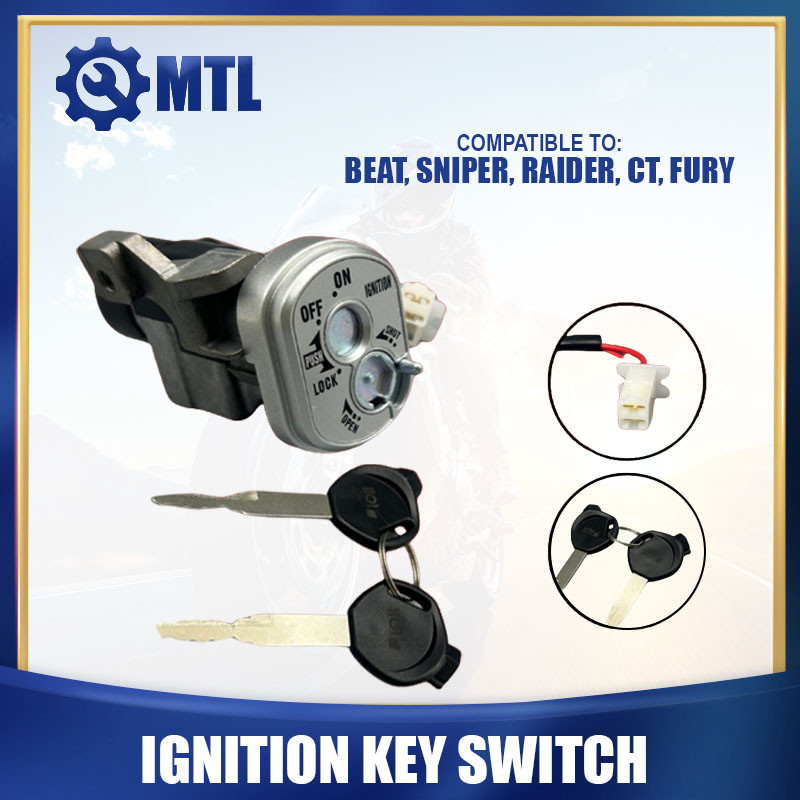 MTL Beat, Sniper, Raider, Ct, Fury, Motorcycle Ignition Key Switch High ...