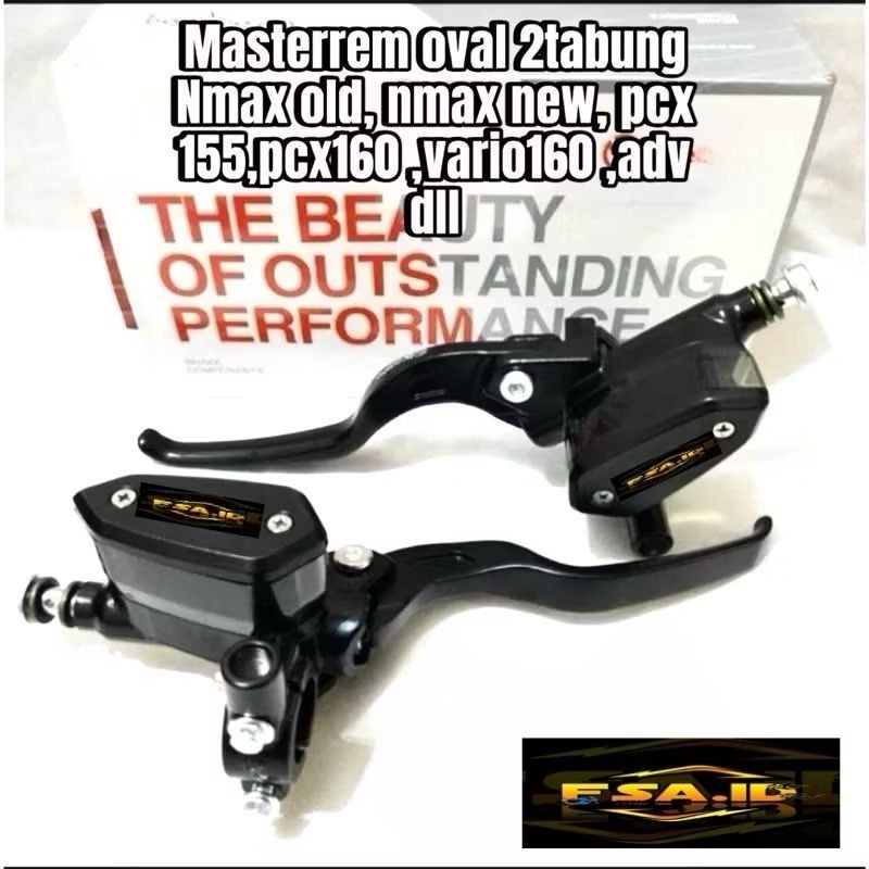 BRMBO BRAKE MASTER SET LEFT TUBE RIGHT OVAL TUBE DOUBLE DISK NMAX OLD ...