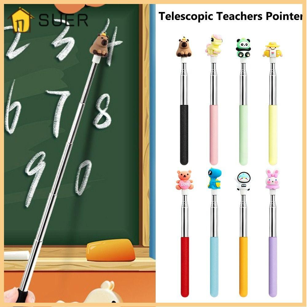 SUER1EN Finger Reading Sticks, Stainless Steel Telescopic Rod Teaching ...