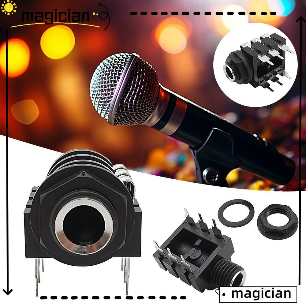 MAG 6.35mm Jack, Dual Channel 6Pin Stereo Female Headphone Socket, 1/4 ...