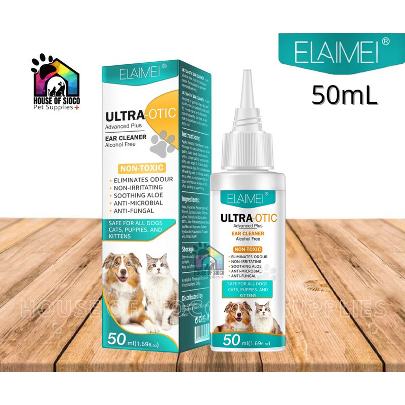 Elaimei Ultra-Otic Ear Cleaner For Pets 50ml | Shopee Philippines