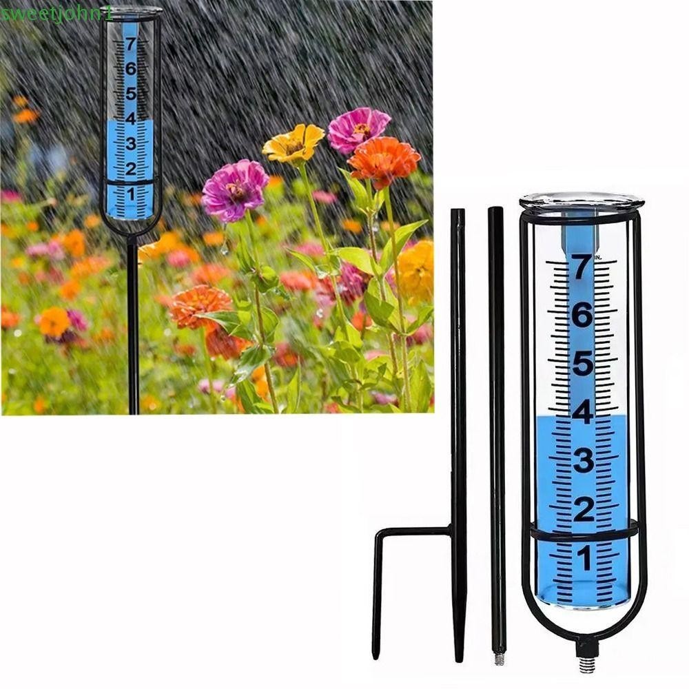 SWEETJOHN Rain Meter, Adjustable Transparent Rain Measuring Gauge ...