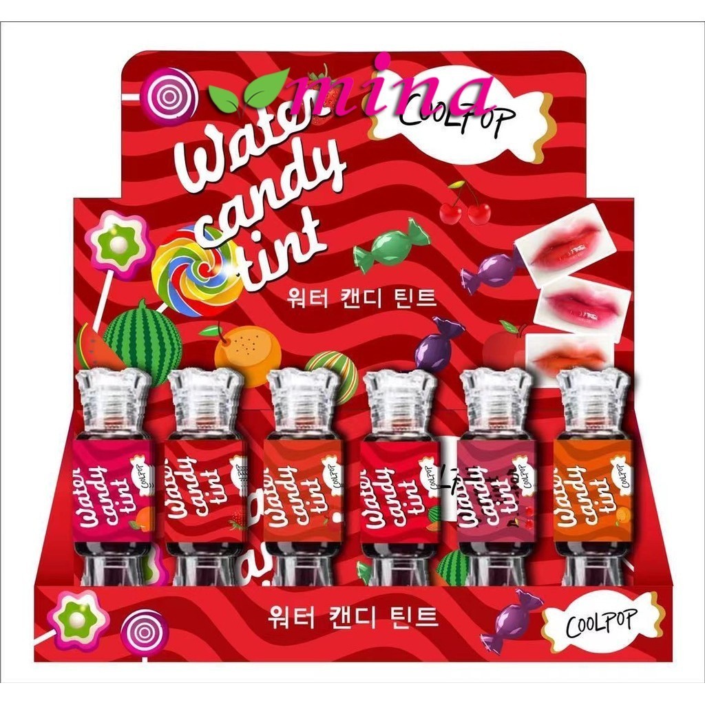 Liptint Candy Borong 24s RM1.16 COOLPOP Lip tint Water Candy 8113 Hvda ...