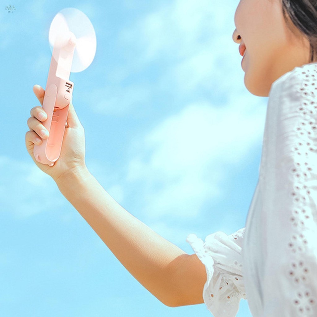 Low Noise Handheld Air Cooling Mini Fan Flashlight and Emergency Power ...