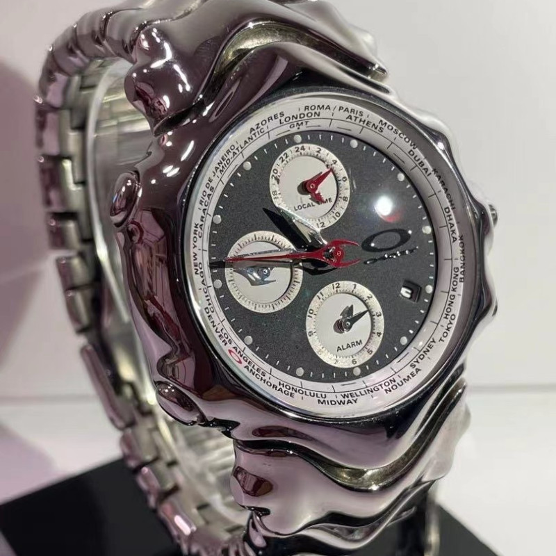 Oakgmt Watch Oak Three-Eye Watch Oakley Black White Panda Color ...