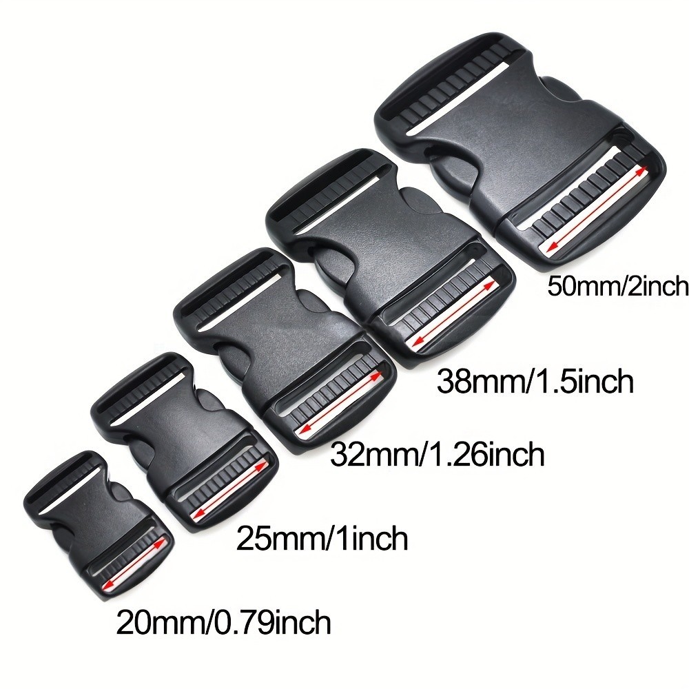 LUC 2 PCS of quick side release buckles, dual adjustable seam-free clip ...