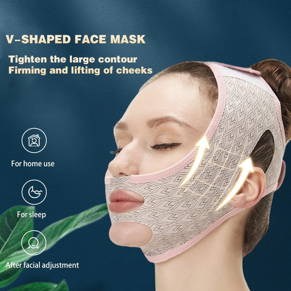 Facial Slimming Strap Beauty Face Sculpting Sleep Mask V Line Shaping ...