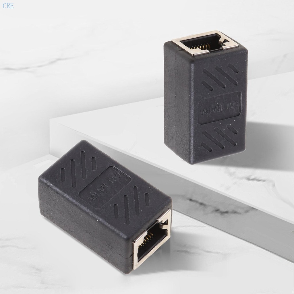 CRE Rj45 Cable Connector Coupler Straight-through Shielded for Head ...