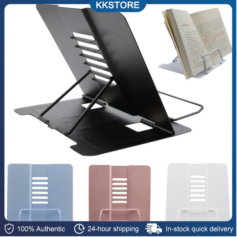 Portable Metal Book Holder Reading Frame Adjustable Angle Bookstand ...