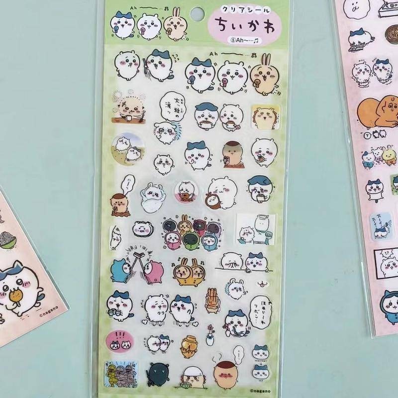 Kawaii Chiikawa Hachiware Usagi Kurimanjuu Momonga Stickers Cute ...