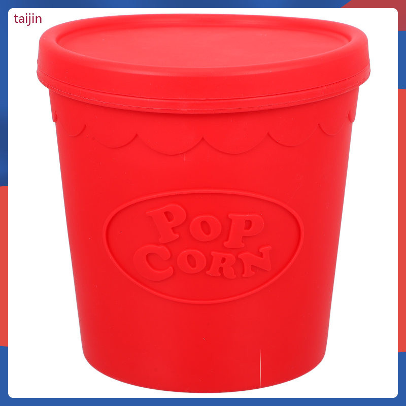 Goodie Boxes Popcorn Bowl Reusable Buckets Candy Snack Red Silica Gel ...