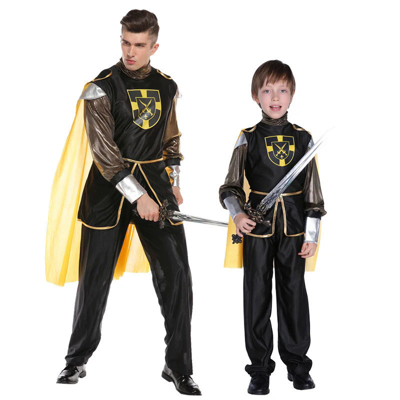 Father and Son Medieval Knight Costume, Musketeer, Roman Warrior ...