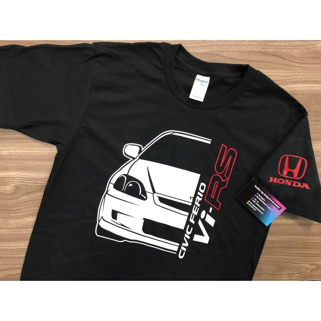 Honda Civic Ferio VIRS EK EK4 EK4D *FRONT (Black Tshirt) | Shopee ...