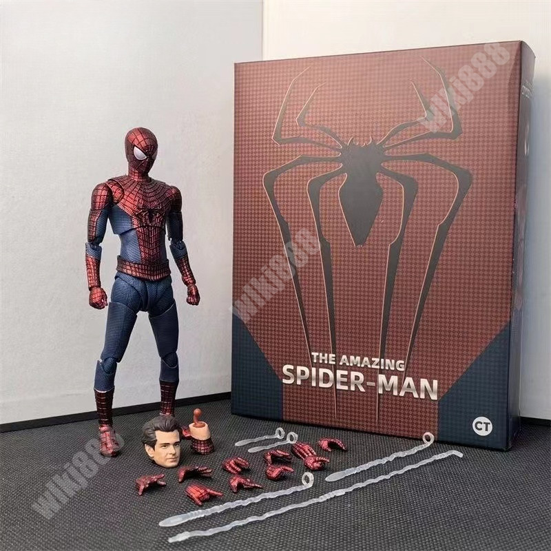 CT MAFEX 147 The Amazing Spider-Man Action Figure Marvel Black Costume ...