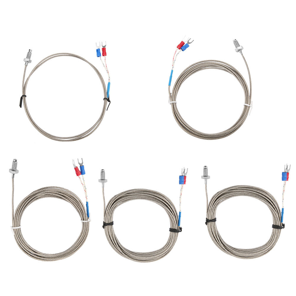 Soxii 1-5M Length M6 BSW Screw Thread Temperature Measuring Probe K ...
