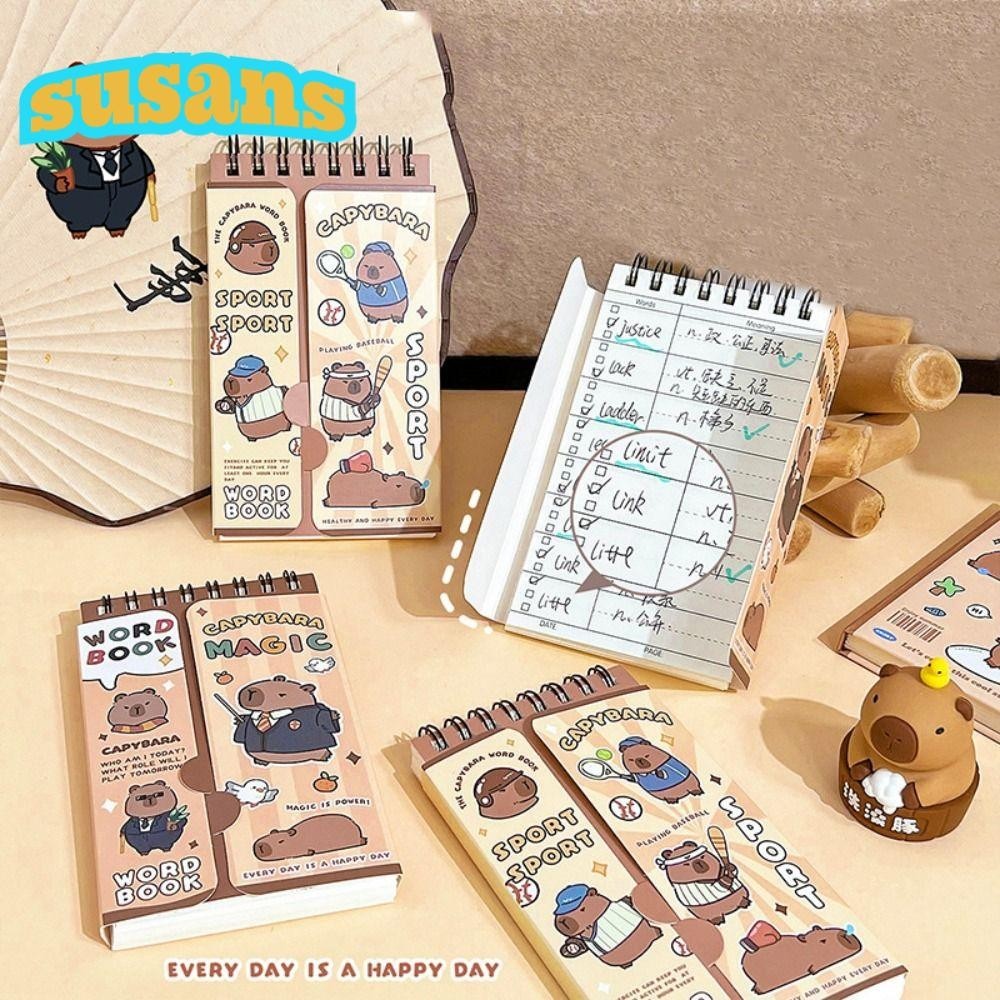 SUSANS Planner Notebook, Mini Cartoon Diary Notepad, Cute Spiral ...