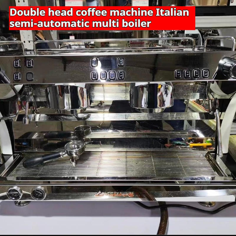 Commercial coffee machine dual head semi-automatic professional Italian ...