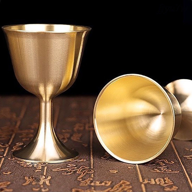 Retro Brass Goblets Brass Goblets Drink Cups Lamp Holders Party Metal ...