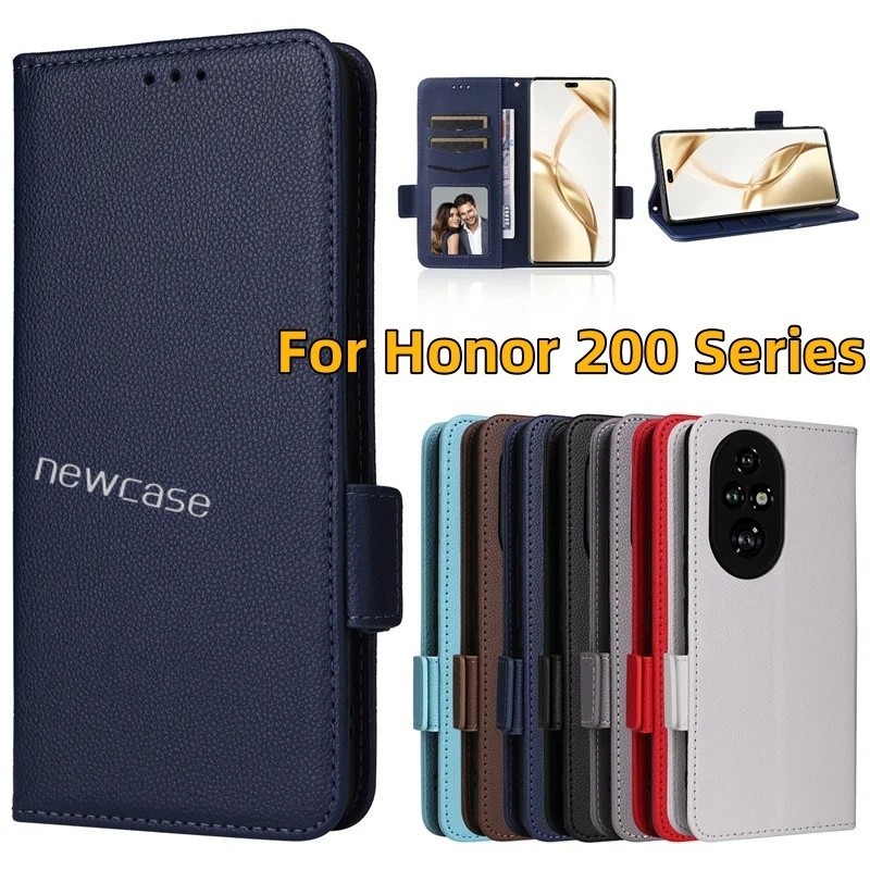 Flip Leather Phone Case For Honor 200 Pro 5G 2024 Honor200 Lite Casing ...
