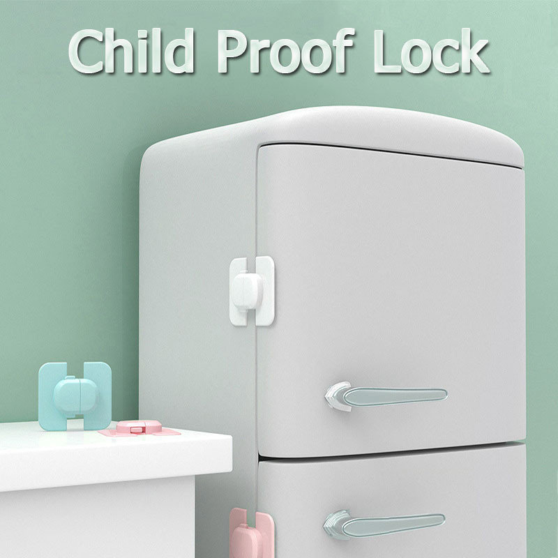 Child Proof Lock Refrigerator Baby Safety Lock Fridge Cabinet Drawers ...