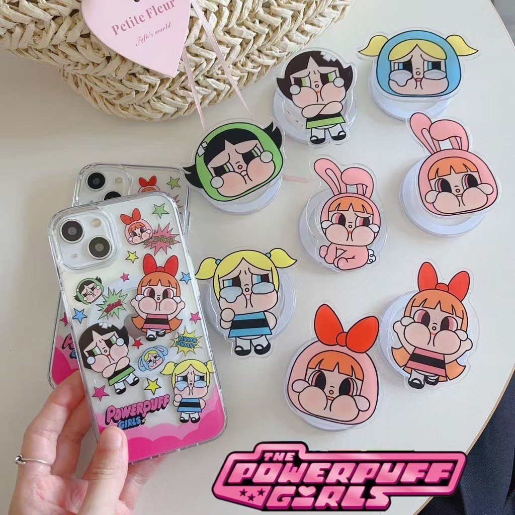 Phone Grips Cartoon Chubby The Powerpuff Girls Magnetic Wireless ...