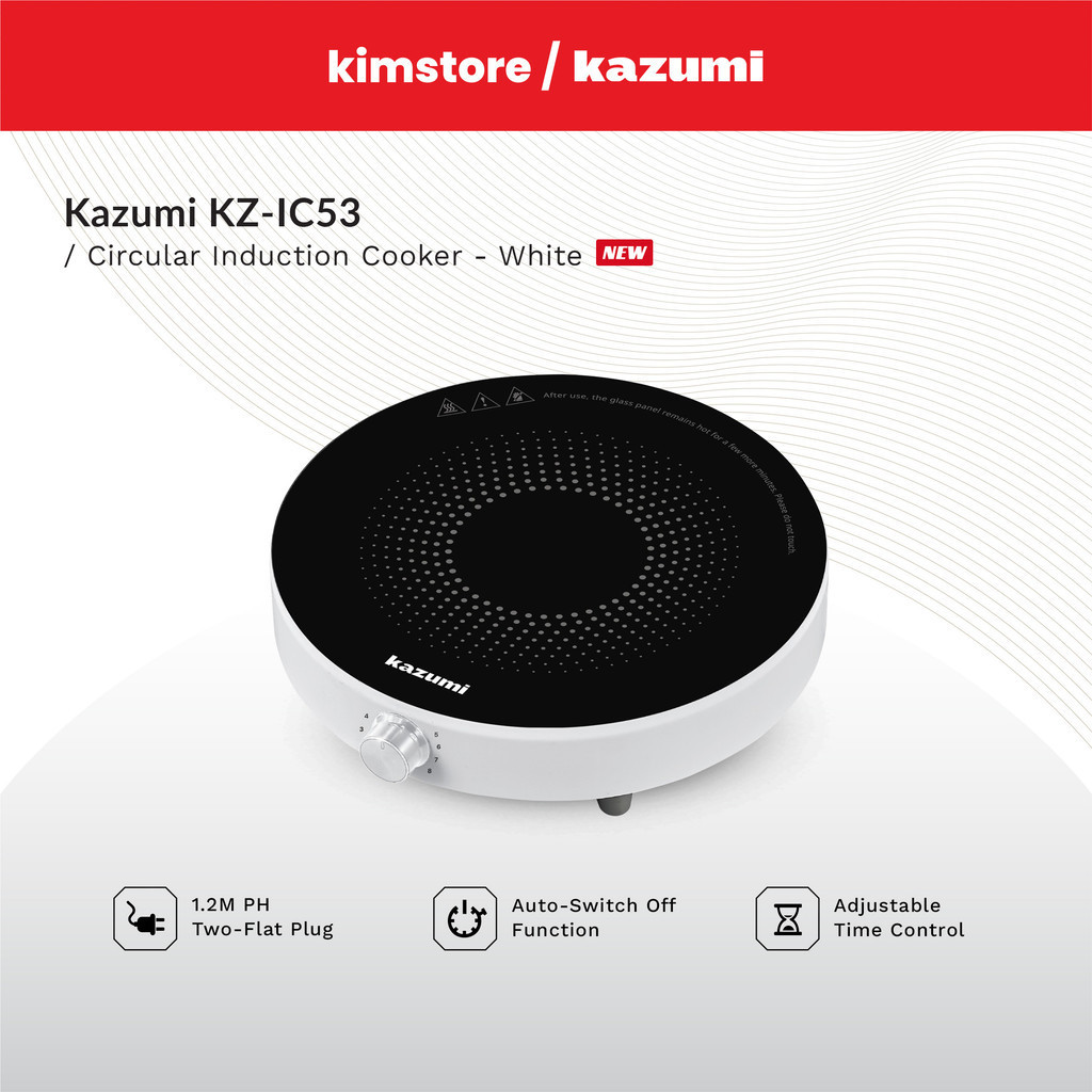 [OPEN BOX] [C] Kazumi KZ-IC53 Circular Induction Cooker - Oslo Black | Shopee Philippines
