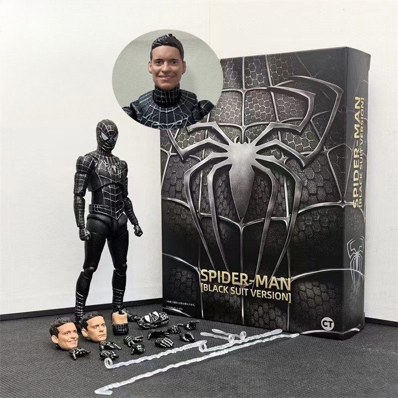 Symbiote Spiderman Mafex 147 Black Costume Andrew Garfield Yamaguchi ...