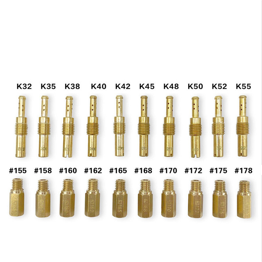 Carburetor Main Jets w/ Slow Pilot Jets For PWK PE Carb Set Injector ...