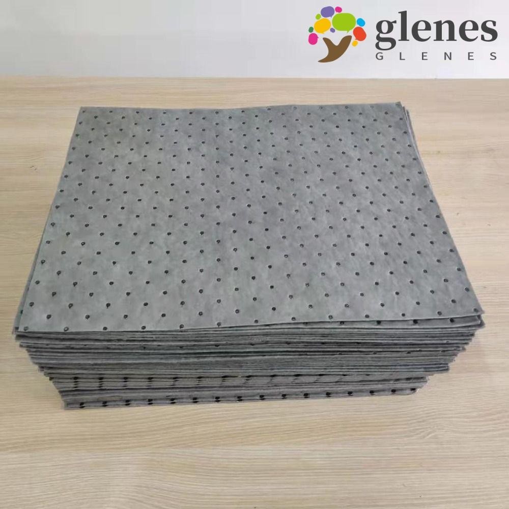 GLENES 5Pcs Oil Absorbent Pads, 50*40cm Absorbent Mat Oil Spill Mat ...