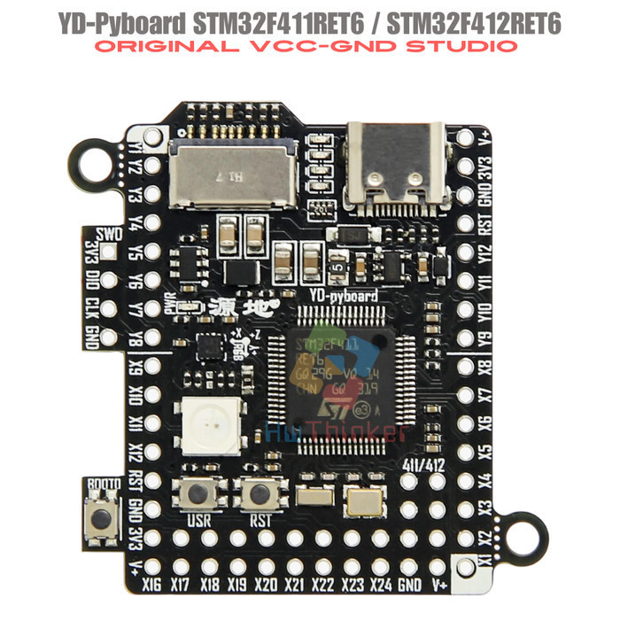 [VCC-GND] YD-Pyboard PYB STM32F411RET6 / STM32F412RET6 STM32 STM32F4 ARM Cortex M4 Micropython ...