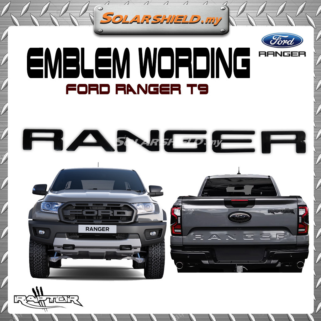 Ford Ranger T9 2023 2024 WildTrak Raptor XL XLT XLT Plus Platinum Rear ...