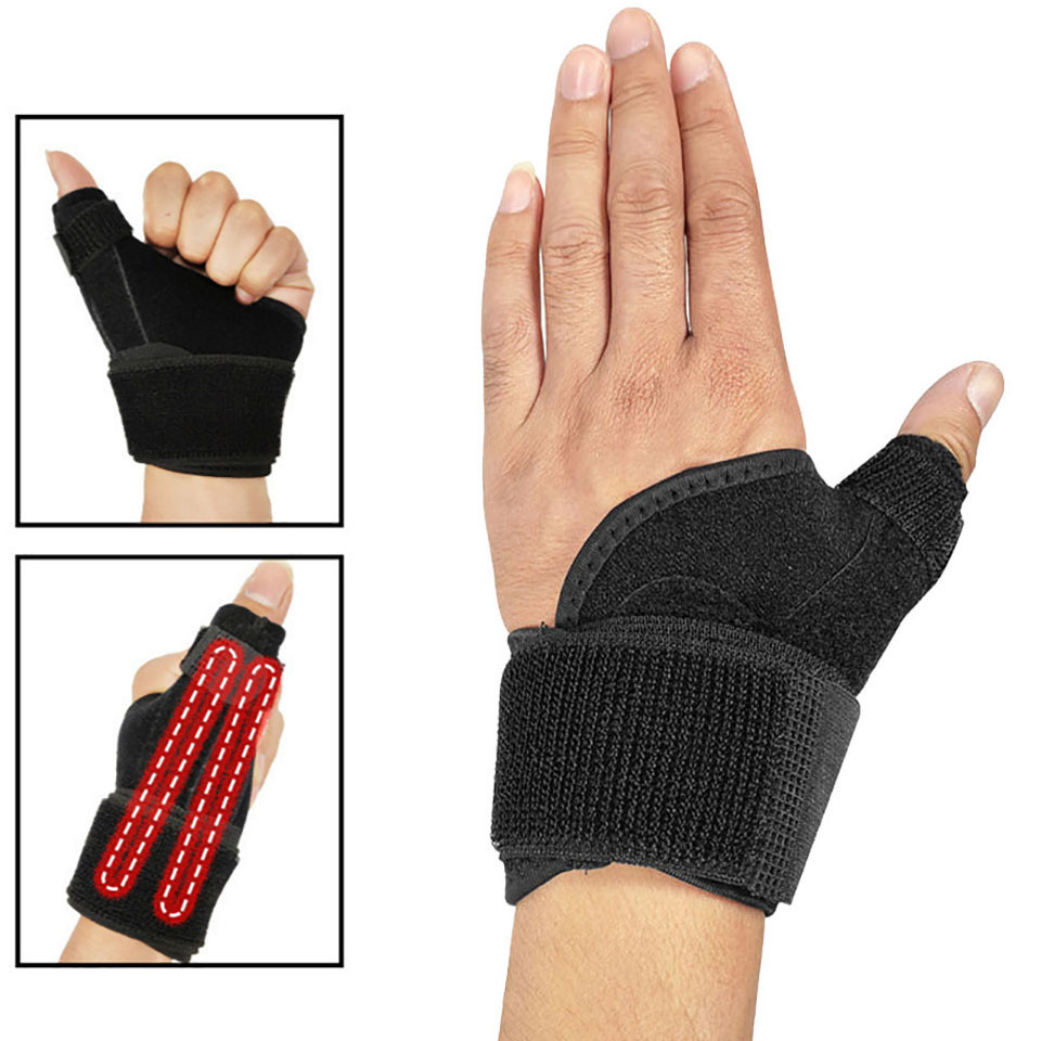 1Pcs Trigger Finger Wrist Wraps Splint Thumb Brace Splint 2 Springs ...