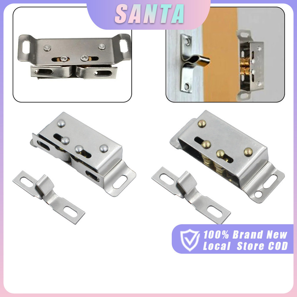 Double Roller Spring Cabinet Catches Stainless Steel Catch Cupboard ...