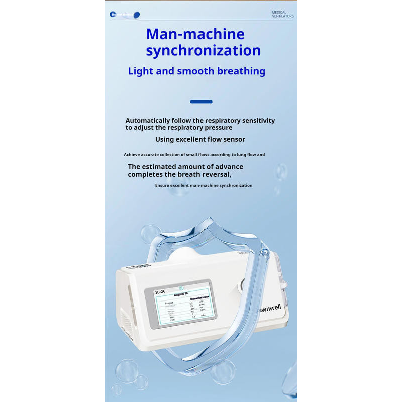 Medical sleep ventilator, fully automatic non-invasive breathing ...