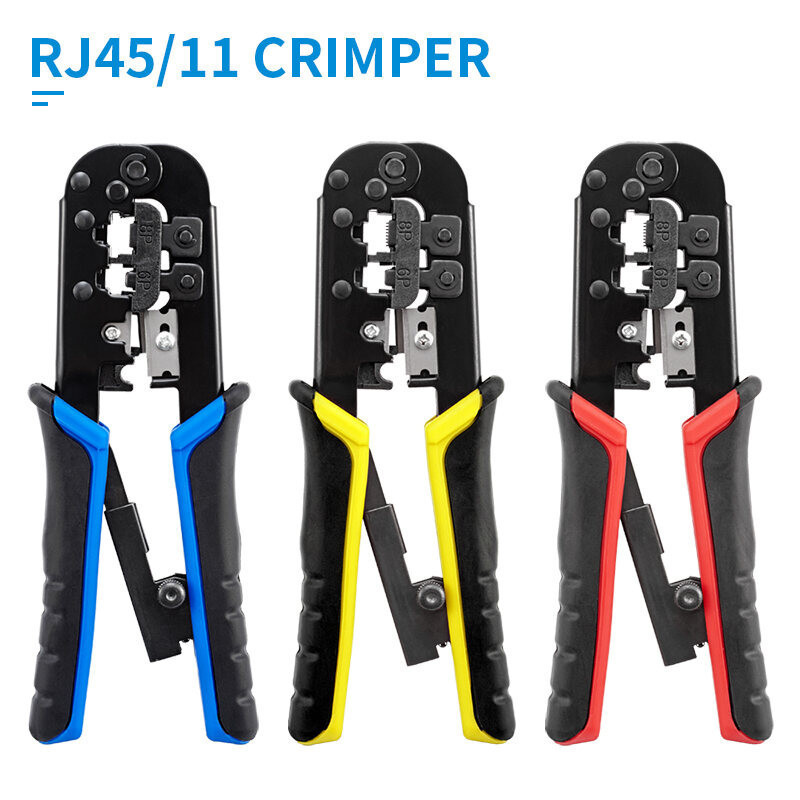 RJ45 Crimper RJ11 RJ45 Crimping Tool Ethernet Network LAN Cable Crimper ...