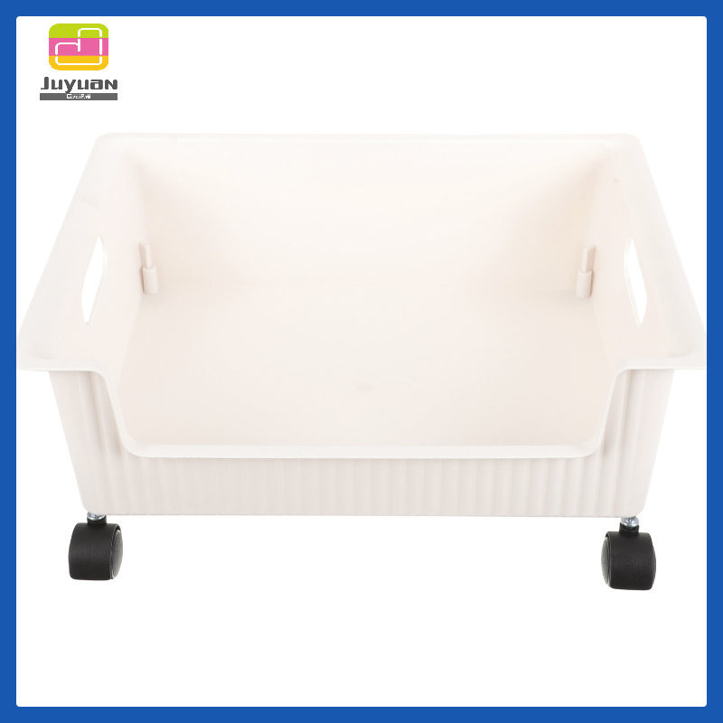 Bookshelf Bookcase Storage Box with Pulleys Kid Rack Bathroom Organizer ...