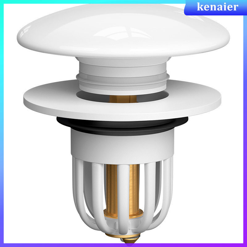 Bath Tub Drain Stoppers Wash Basin Drainer Sink Push Type Copper ...